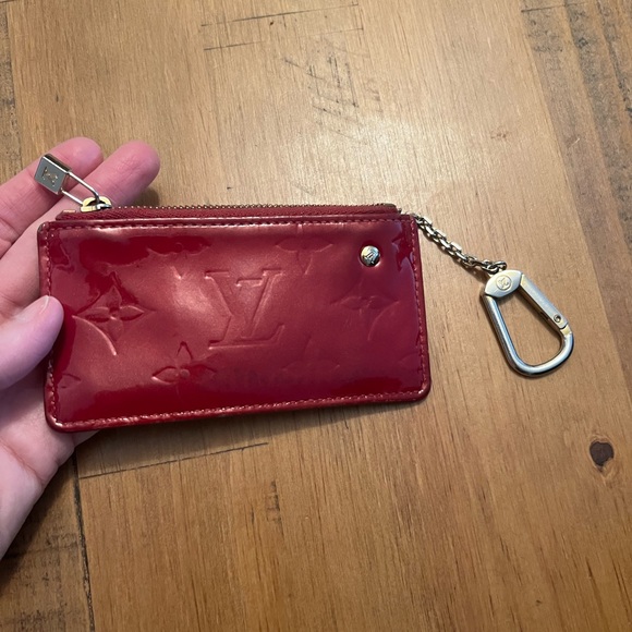 Louis Vuitton | Bags | Louis Vuitton Small Zip Coin Purse In Patent ...
